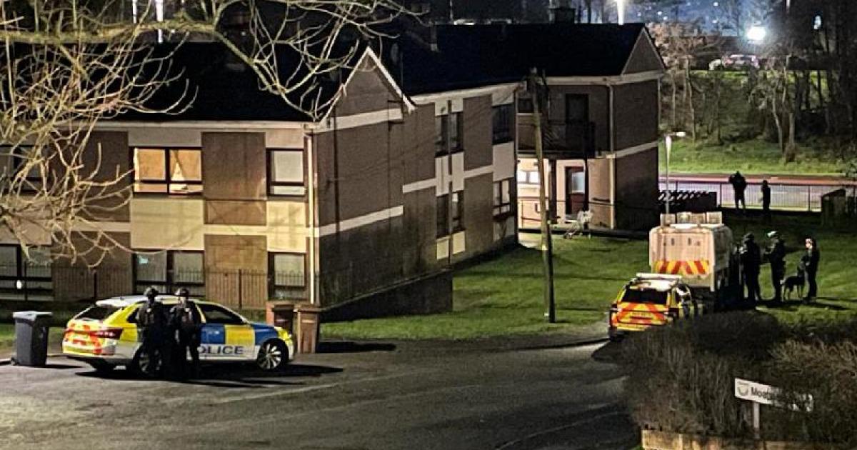 Man detained after huge Ballykeel police operation - Photo 1 of 1 ...